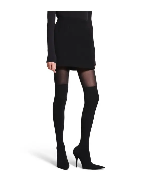 Balenciaga Hourglass Detail Mini Skirt