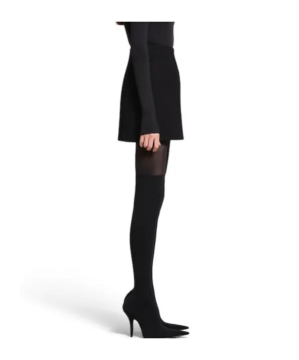 Balenciaga Hourglass Detail Mini Skirt