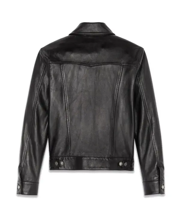 Saint Laurent Single-breasted Carved Button Jacket