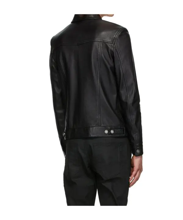 Saint Laurent Single-breasted Carved Button Jacket