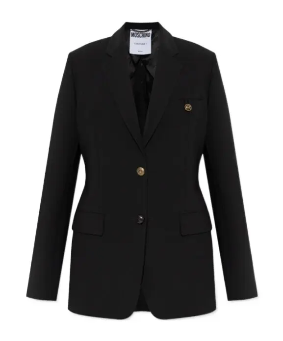 Moschino Single-breasted Crepe Blazer