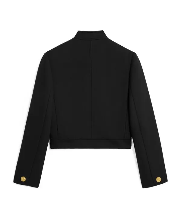 Celine Verneuil Jacket In Double Faced Wool Tricotine