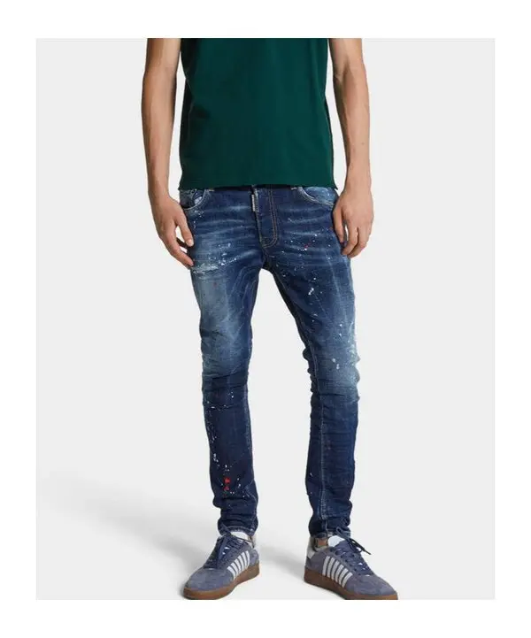 Dsquared2 Distressed Skinny Jeans - Medium Blue