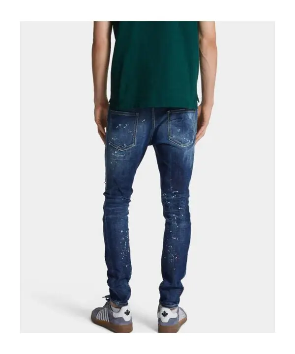 Dsquared2 Distressed Skinny Jeans - Medium Blue
