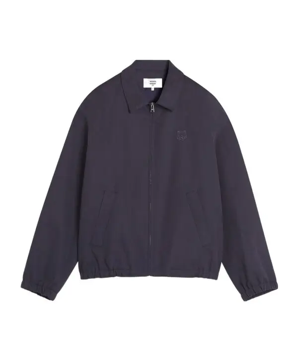 Maison Kitsuné Elasticated Zipped Blouson With Embroidered Fox Head