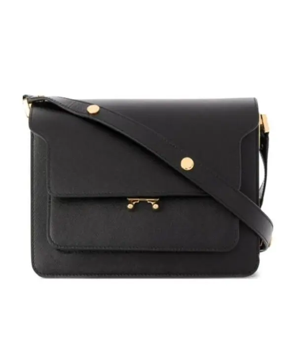 Marni Trunk Foldover Medium Shoulder Bag
