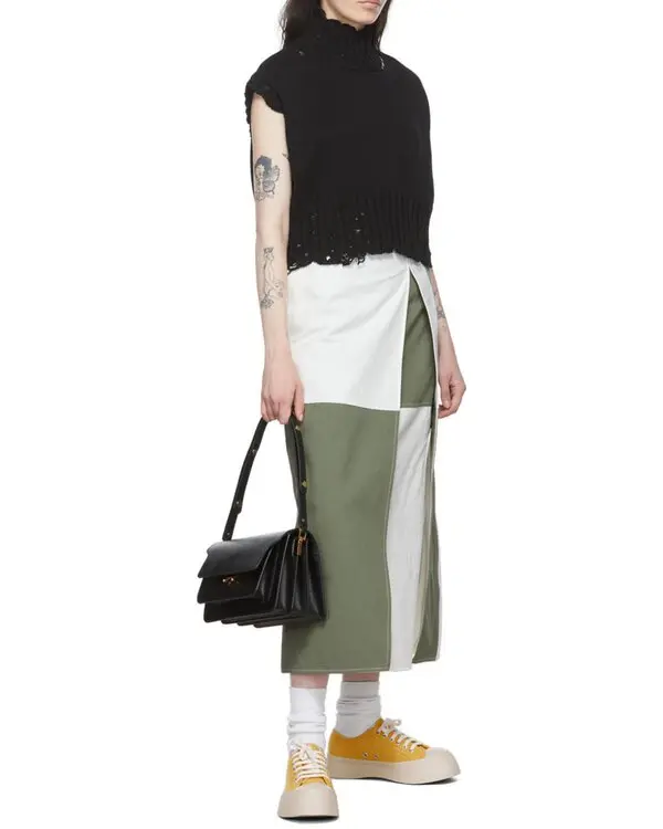 Marni Trunk Foldover Medium Shoulder Bag