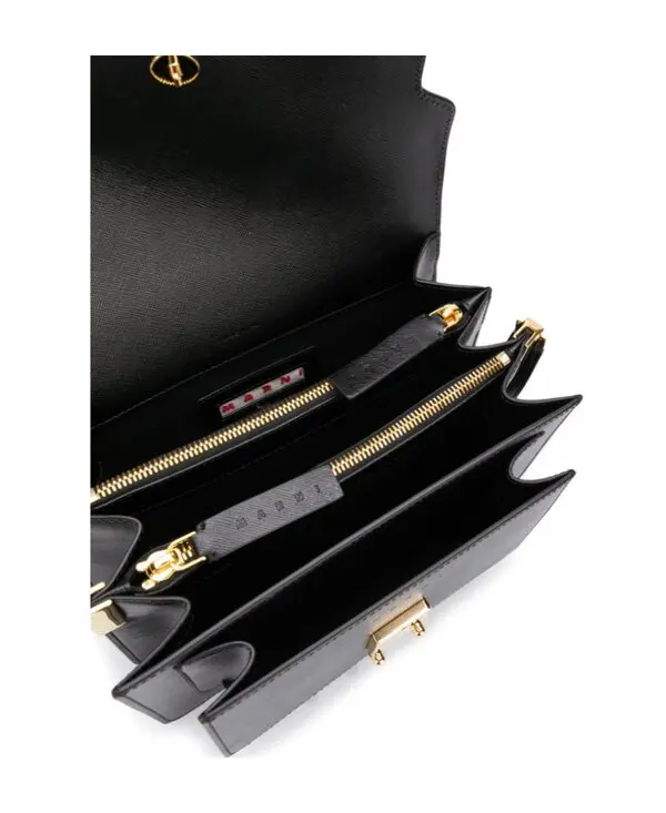 Marni Trunk Foldover Medium Shoulder Bag