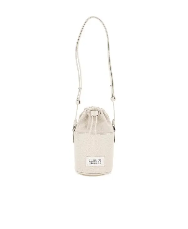 MAISON MARGIELA Bucket Bag With Digital Logo - White
