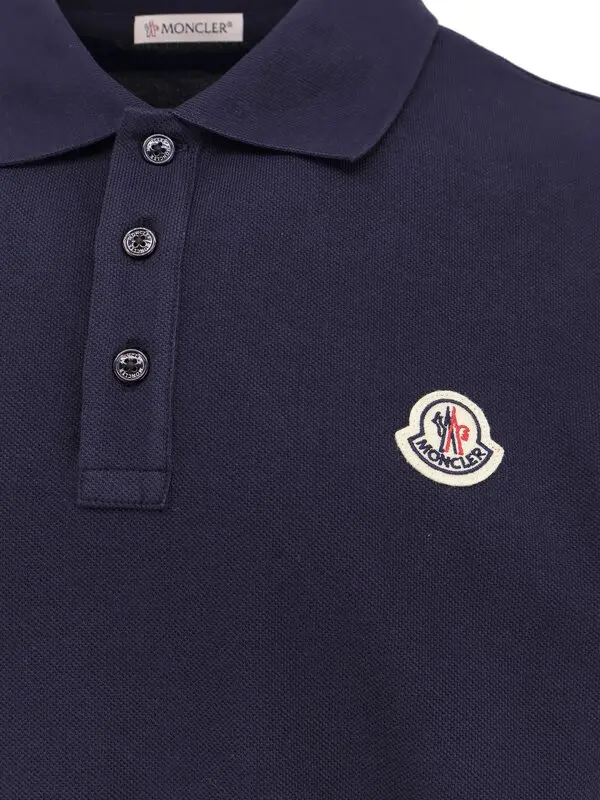 Moncler Logo Patch Short Sleeved Polo Shirt