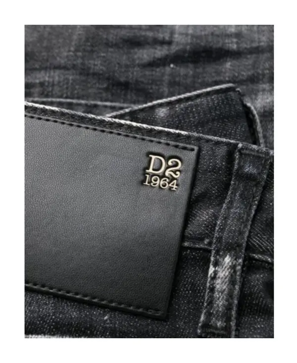 Dsquared2 1964 Distressed Slim-fit Jeans - Black