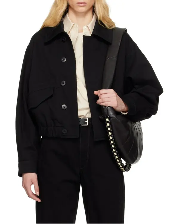 LEMAIRE Elasticated Hem Twill Bomber Jacket