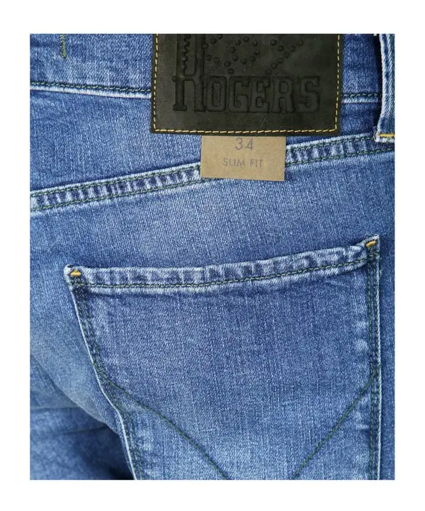 ROY ROGER'S Slim Fit Logo Patch Jeans