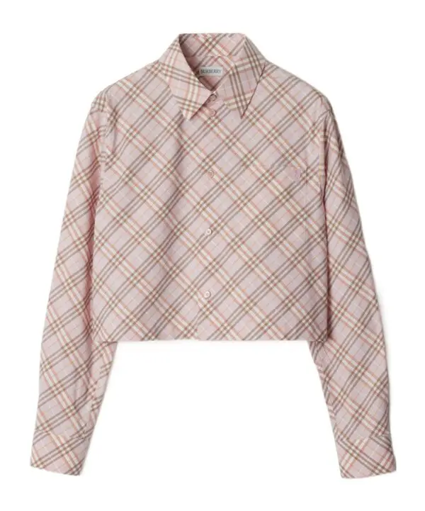 Burberry Vintage Checked Cropped Shirt - Floss
