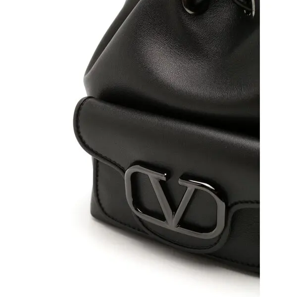 Valentino Garavani Vlogo Signature Drawstring Bucket Bag