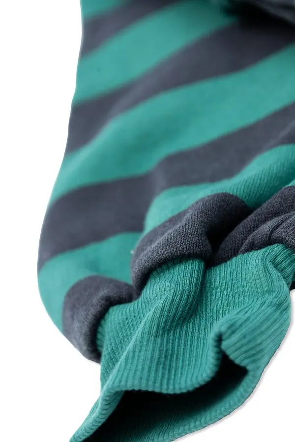 BOBO CHOSES Logo-print Striped Crewneck Sweatshirt