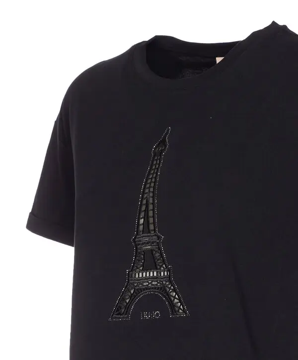 Liu Jo Embellished Crewneck T-shirt