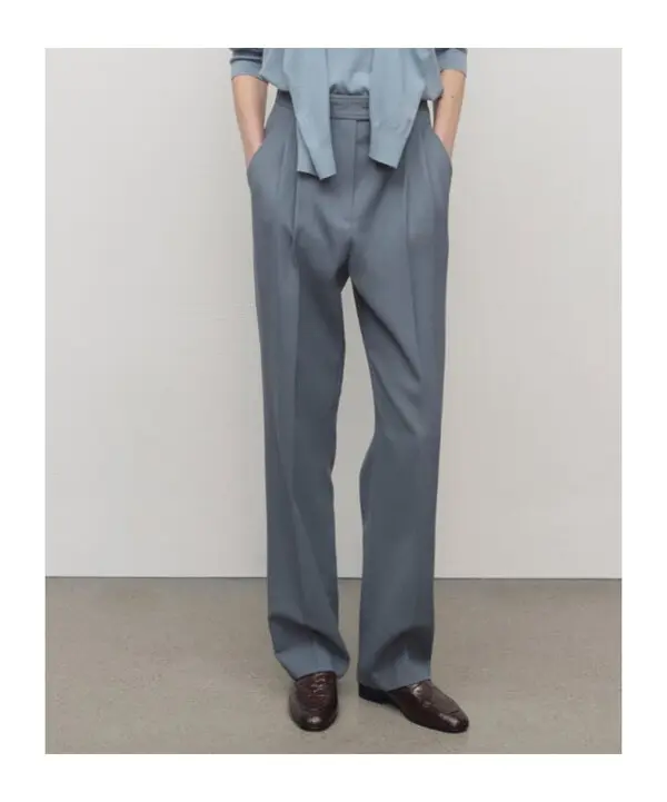 THE ROW Ragnar Pleated Wool Trousers