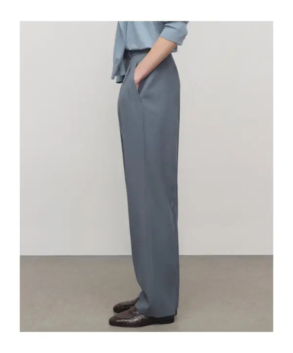 THE ROW Ragnar Pleated Wool Trousers