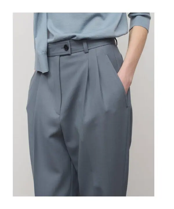 THE ROW Ragnar Pleated Wool Trousers