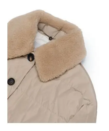 Brunello Cucinelli Long Sleeve Cotton-padded Jacket With Classic Collar