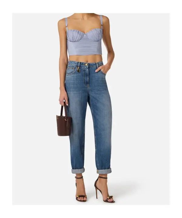 Elisabetta Franchi Top With Adjustable Shoulder Straps