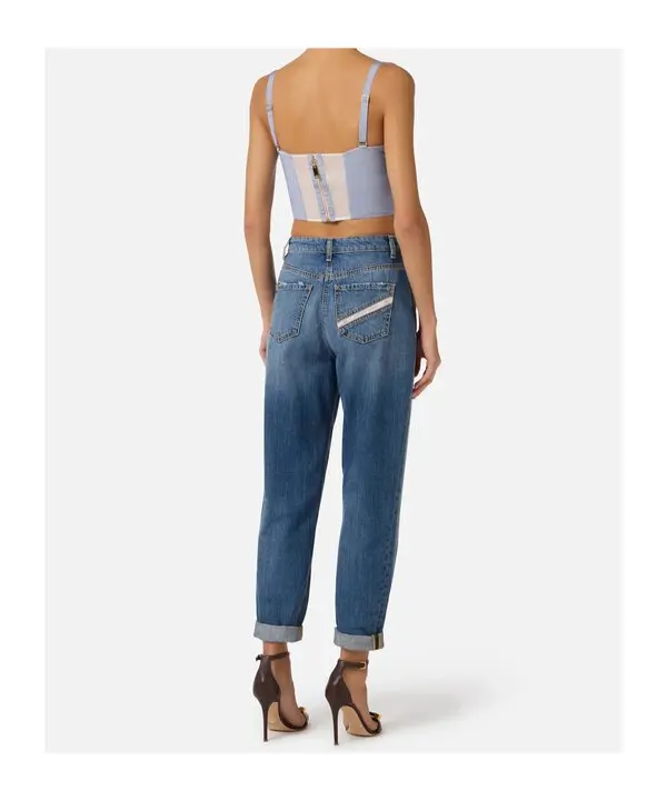Elisabetta Franchi Top With Adjustable Shoulder Straps