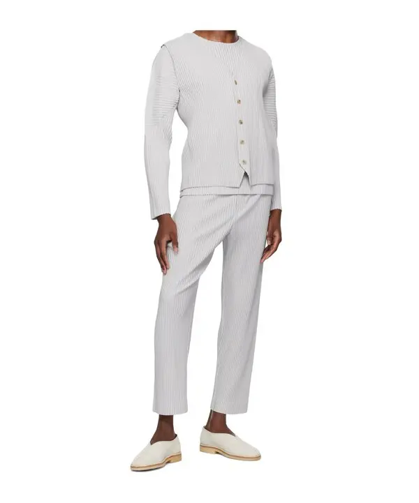 Issey Miyake Pleated V-neck Vest