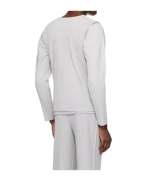 Issey Miyake Pleated V-neck Vest