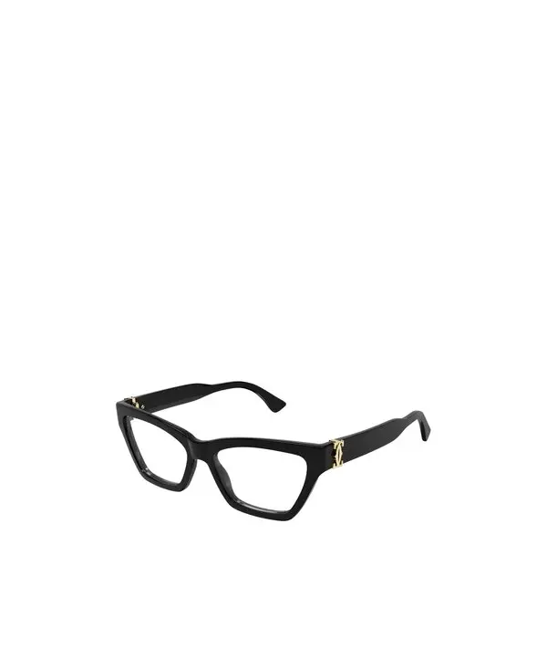 Cartier Geometric Eyeglasses - Black