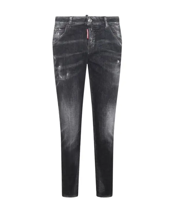 Dsquared2 Straight-leg Distressed Jeans - Black