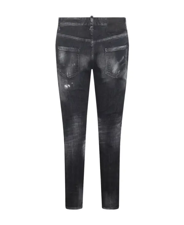 Dsquared2 Straight-leg Distressed Jeans - Black