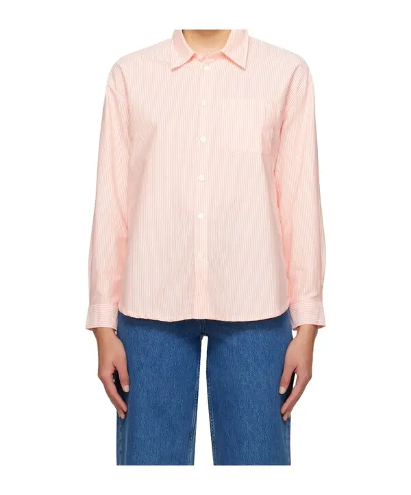 A.p.c. Greg Striped Cotton Shirt