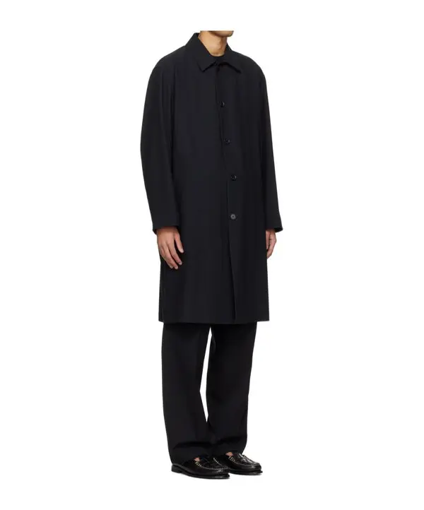 Auralee Wool Collar Trench Coat