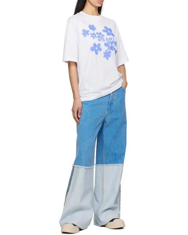 Marni Floral Print Crewneck T-shirt