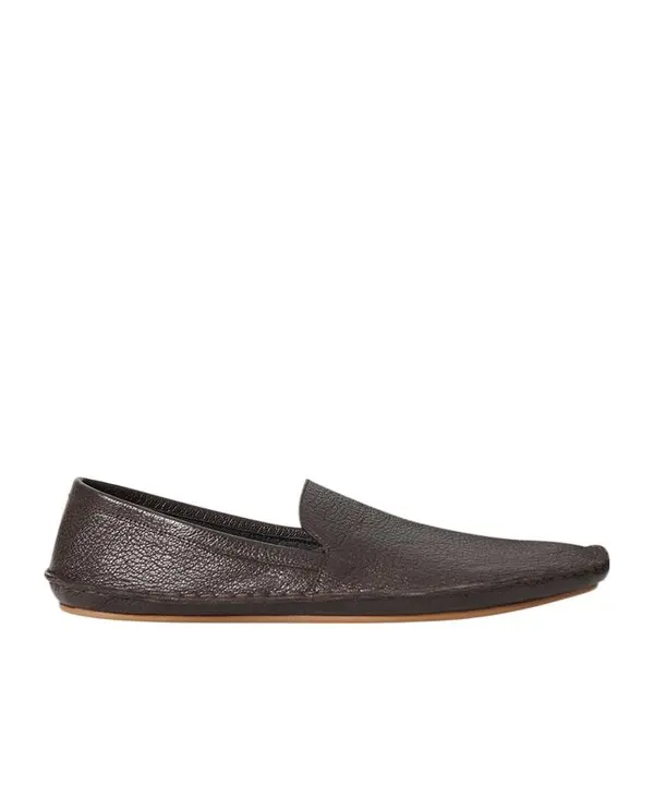 THE ROW Round-head Flat - Lacquer Brown