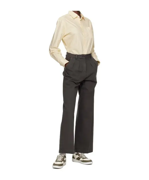 A.p.c. High-waisted Pleated Relaxed Trousers