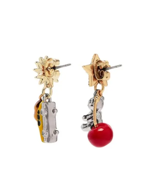 Marc Jacobs Trinket Charm Cluster Earrings