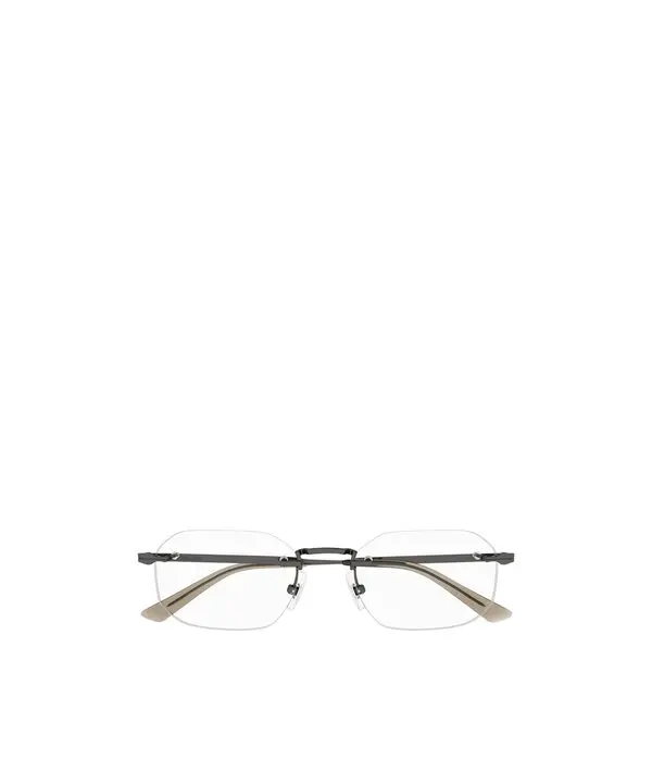 Montblanc Eyewear Rimless Rectangular Glasses - Gray