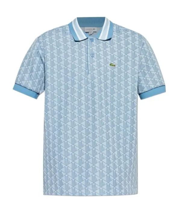 Lacoste Geometric Knit Polo Shirt