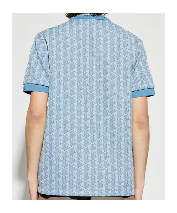 Lacoste Geometric Knit Polo Shirt