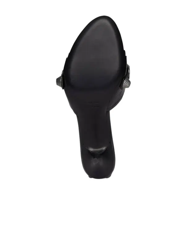 Balenciaga Cagole Heeled Sandals - Black