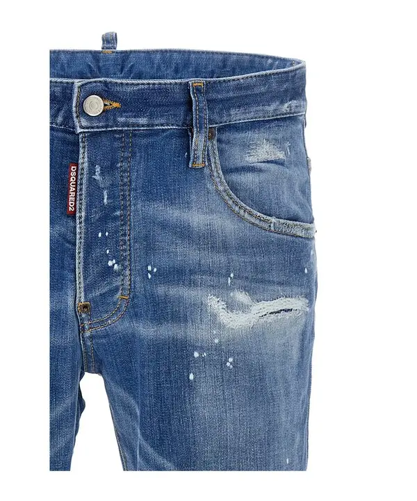 Dsquared2 Distressed Skinny Jeans - Blue
