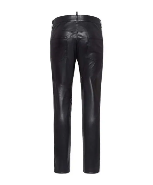 Dsquared2 Cool Guy Straight Leg Coated Trousers - Black
