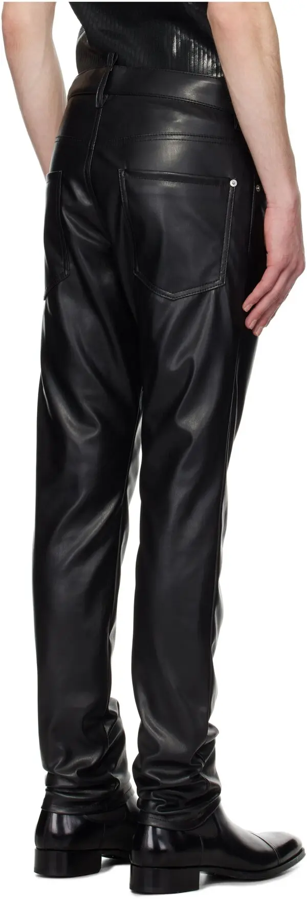 Dsquared2 Cool Guy Straight Leg Coated Trousers - Black
