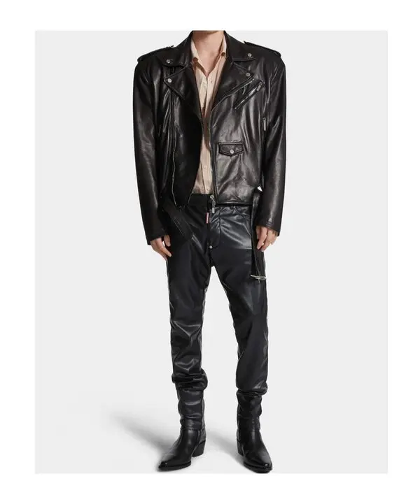Dsquared2 Cool Guy Straight Leg Coated Trousers - Black