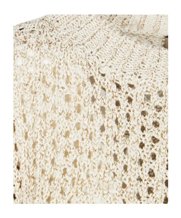 Herno Open-stitch Crewneck Knitted Top
