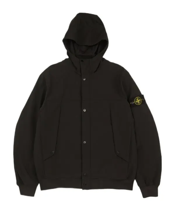 Stone Island Hooded Jacket - Black