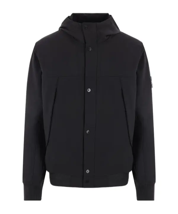 Stone Island Hooded Jacket - Black
