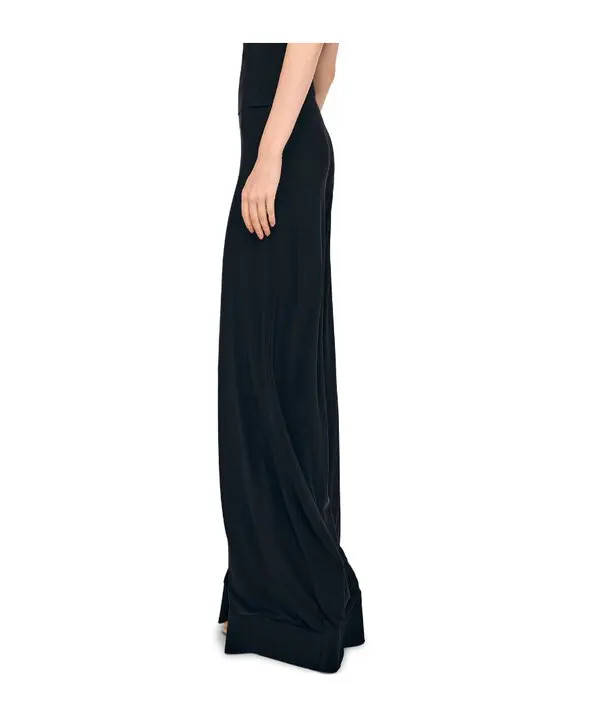 Norma Kamali Wide-leg Elastic Waistband Pants